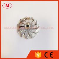 China KP39 5443-123-2012 33.64/46.00mm 11+0 blades turbo milling/aluminum 2618/billet compressor wheel for 5439-970-0022 for sale