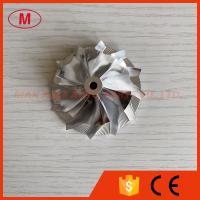 China TD03 reverse 42.50/57.00mm 6+6 blades Turbo milling/aluminum 2618/billet compressor wheel for sale
