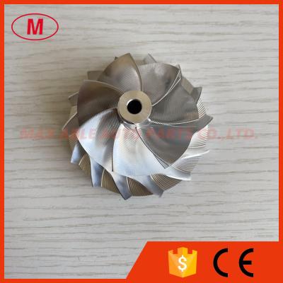 China GT15-25 47.00/61.98mm 7+7 blades Point milling ,high performance,air curve Turbo milling/billet compressor wheel for sale