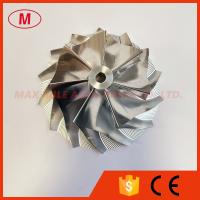 China forward 75.88/108.90mm 7+7 blades high performance Turbo milling/aluminum 2618/billet compressor wheel for sale
