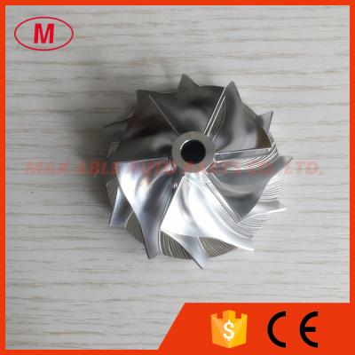 China TB25 431350-0015 39.79/51.37mm 6+6 blades turbo milling/aluminum 2618/billet compressor wheel for 452022/452038/452039 for sale
