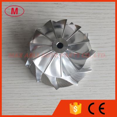 China GTX3582 62.45/82.36mm 11+0 blades high blade racing turbocharger Billet/milling/aluminum compressor wheel for sale