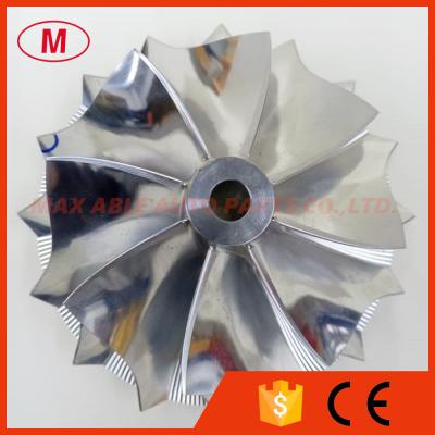 China HC5A  forward 103.80/130.98mm 8+8 Blades LEP Style, Performance Design turbo aluminum 2618/billet compressor wheel for sale