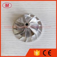 China TD04 REVERSE 7+7 blades  47.57/68.58mm thin blade turbo milling/aluminum 2618/Billet compressor wheel for sale