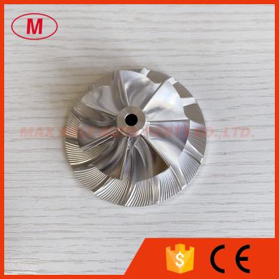 China TD04 REVERSE 7+7 blades  47.57/68.58mm thin blade turbo milling/aluminum 2618/Billet compressor wheel for sale
