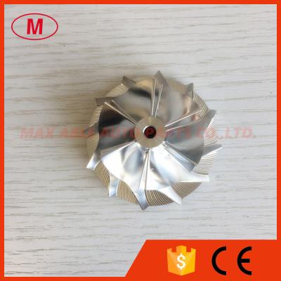 China GT1252 786556-0002 Upgrade 38.40/52.00mm 6+6 blades Performance for turbo aluminum 2618/milling/billet compressor wheel for sale