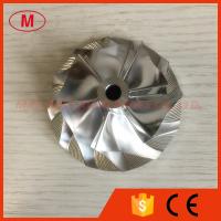 China TE06H 16M 49185-40700 49185-01041 48.04/68.01mm 6+6 blades Turbo Billet/aluminum 2024/milling compressor wheel for sale