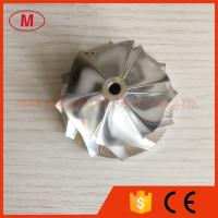China RHF5 6+6 blades high performance 48.50/60.50mm turbo turbocharger aluminum 2618/milling/billet compressor wheel for sale