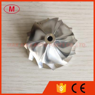 China RHF5 6+6 blades high performance 48.50/60.50mm turbo turbocharger aluminum 2618/milling/billet compressor wheel for sale