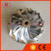 China GT3584 11+0 blades 63.50/84.00mm turbo milling/aluminum 2618/billet compressor wheel for racing for sale