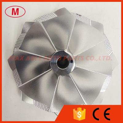 China K16 49.63/67.40mm 8+0 blades point milling turbo milling/aluminum 2618/billet compressor wheel for sale
