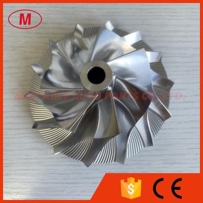 China HX60 reverse 76.00/113.01mm 7+7 blades turbo milling/Aluminum 2618/billet compressor wheel for sale