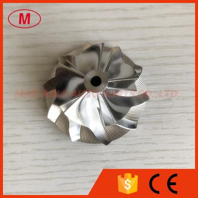 China KP39 5443-123-2027 1303-039-411 33.20/46.00mm 5+5 blades performance turbo milling/aluminum 2618/billet compressor wheel for sale
