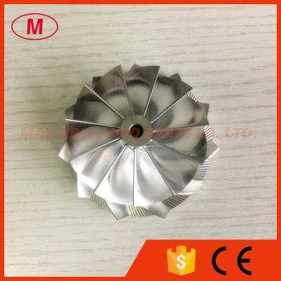 China K04 50.39/60.00mm 11+0 blades turbo aluminum 2618/milling/billet compressor wheel for sale
