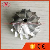 China S200 51.80/77.10mm 7+7 blades high performance turbo aluminum 2618/milling/billet compressor wheel for sale