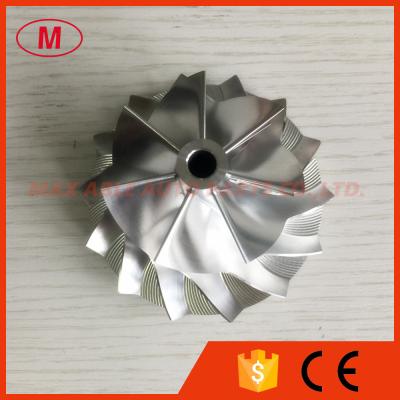 China S200 51.80/77.10mm 7+7 blades high performance turbo aluminum 2618/milling/billet compressor wheel for sale