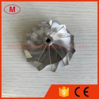 China GT15-25 reverse 54.00/71.00mm 11+0 blades high performance turbo milling/aluminum 2618/billet compressor wheel for sale