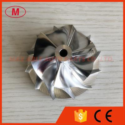China RHF55 20G upgrade 52.56/68.01mm 6+6 blades high peroformance turbo aluminum 2618/milling/billet compressor wheel for sale