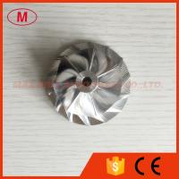 China RHF55 46.40/65.00mm 7+7 blades Turbo aluminum 2618/milling/ Billet compressor wheel for sale