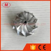 China GT12 40.00/52.50mm 10+0blades high performance turbo milling/Aluminum 2618/billet compressor wheel for sale