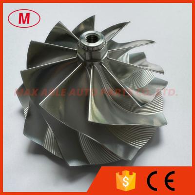 China GT45 85.00/105.00mm 10+0 blades high performance turbocharger milling/aluminum 2618/billet compressor wheel for sale