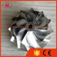 China GT1249 6+6 blades 36.40/49.00mm performance milling/aluminum 2618/billet compressor wheel for sale