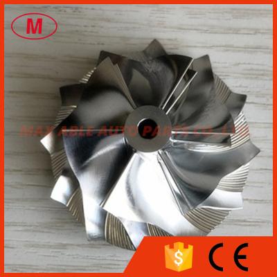 China GT1249 6+6 blades 36.40/49.00mm performance milling/aluminum 2618/billet compressor wheel for sale