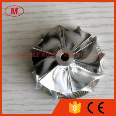 China BV40 37.50/46.00mm 6+6 blades high performance Turbo milling/aluminum 2618/billet compressor wheel for sale