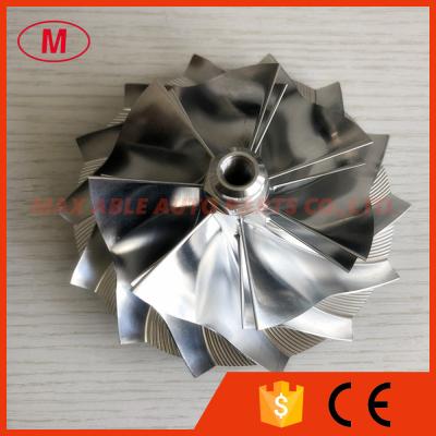 China GTA4508R 742582-0001 79.81/108.04mm 7+7 Blades high performance turbo billet/aluminum 2618/milling compressor wheel for sale