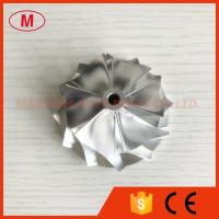 China RHF5 44.90/58.00mm 6+6 blades high performance milling/aluminum 2618/billet compressor wheel for VF54 for sale