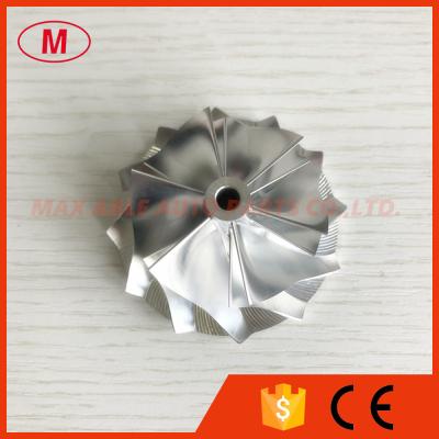 China RHF5 44.90/58.00mm 6+6 blades high performance milling/aluminum 2618/billet compressor wheel for VF54 for sale