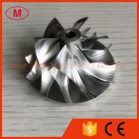 China TF035 13T/TF035HL-13TK3-4.0 38.35/51.00mm 6+6 blades high performance aluminum 2618/milling/ Billet compressor wheel for sale