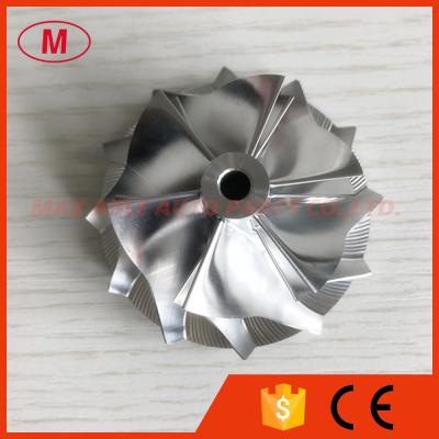 China GT15-25 6+6 blades 737689-0001 43.40/56.03mm high Performance turbo milling/aluminum 2618/billet compressor wheel for sale
