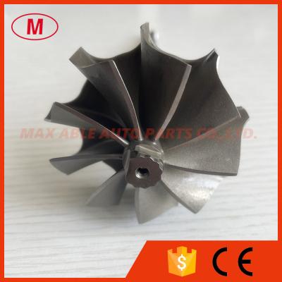 China K26 58.8/67.2mm 9 blades 145.5 shaft length 6 degree cutback turbo wheel/ turbine shaft&wheel for sale