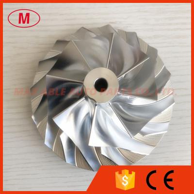 China HE551/HX55 71.75/109.00mm 8+8 blades turbo milling/aluminum 2618/billet compressor wheel for sale