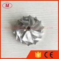 China T25 7+7 blades 46.52/60.13mm 445436-0001 high performance milling/aluminum 2618/billet compressor wheel for ISUZU for sale