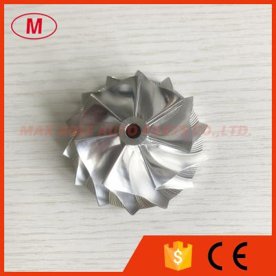 China T25 7+7 blades 46.52/60.13mm 445436-0001 high performance milling/aluminum 2618/billet compressor wheel for ISUZU for sale