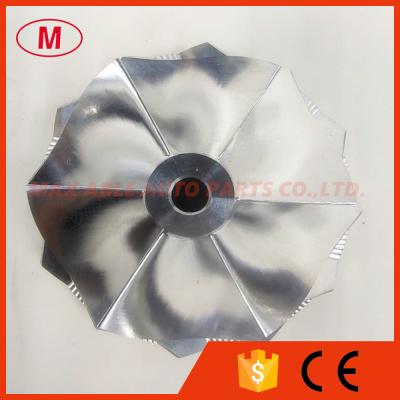 China TD03 36.84/49.00mm 6+6 blades turbocharger milling/aluminum 2618/billet compressor wheel for sale