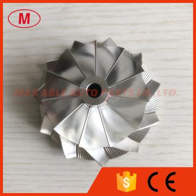 China GT28 47.10/63.40mm 11+0 blades 55812/3712-0001 bore 5.99 milling/alumimun 2618/billet compressor wheel for 816365-0001 for sale