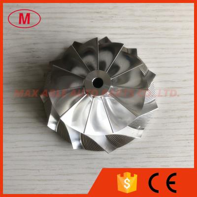 China GT3582 451644-0005 61.33/82.00mm 11+0 blades cutback:0.0 Turbo aluminum 2618/milling/billet compressor wheel for racing for sale