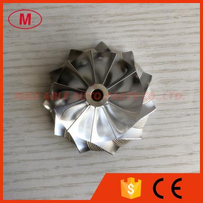 China GT25 11+0 blades 46.52/60.13mm 445436-0001 high performance milling/aluminum 2618/billet compressor wheel for ISUZU for sale