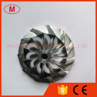 China HX35 3537168 53.88/81.30 mm 11+0 blades turbo milling/aluminum 2618/billet compressor wheel for KOMATSU/6BT/6BTA for sale