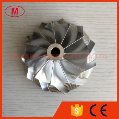 China S400 171691 74.53/101.44mm 11+0 blades Turbo milling/aluminum 2618/billet compressor wheel for sale