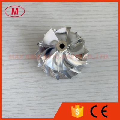 China RHF5 forward 46.50/60.00mm 7+7blades high performance turbocharger milling/aluminum 2618/billet compressor wheel tip height:4.5 for sale