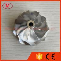China GT35 forward 54.28/67.40mm 9+0 Blades point milling turbo aluminum 2618/Milling/billet compressor wheel for sale