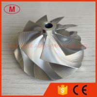 China GT35 forward 54.28/67.40mm 9+0 Blades point milling turbo aluminum 2618/Milling/billet compressor wheel for sale