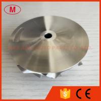 China GT35 forward 54.28/67.40mm 9+0 Blades point milling turbo aluminum 2618/Milling/billet compressor wheel for sale