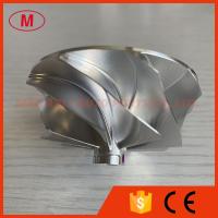 China GT35 forward 54.28/67.40mm 9+0 Blades point milling turbo aluminum 2618/Milling/billet compressor wheel for sale