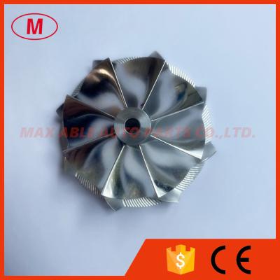 China K04 5306-123-2014 46.39/56.08mm 8+0 blades aluminum 2618/milling/billet compressor wheel for 5304-970-0064 53049700064 for sale