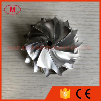 China GT3582 62.70/82.00mm 7+7 blades Point milling high performance Turbo aluminum 2618/milling/billet compressor wheeL for sale